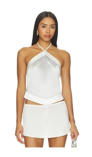 ALL THE WAYS Alazne Halter Top - Grey