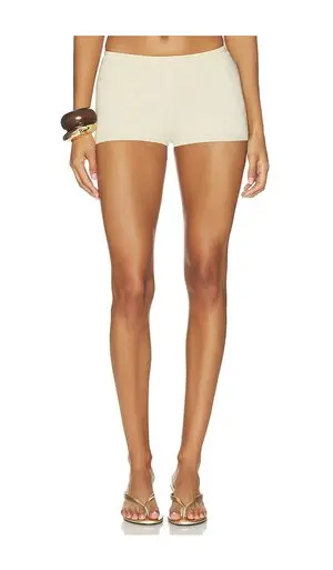 LOVERS AND FRIENDS Rosanna Metallic Short In Metallic Gold - Champagne