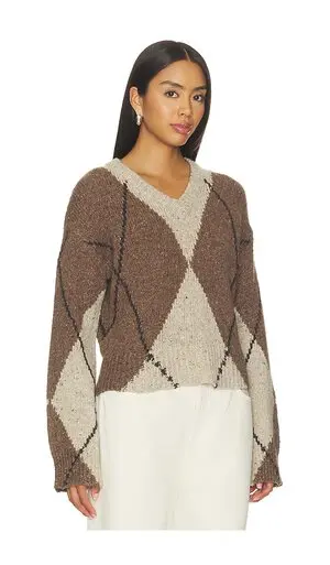 Altuzarra Argyle V-neck Sweater