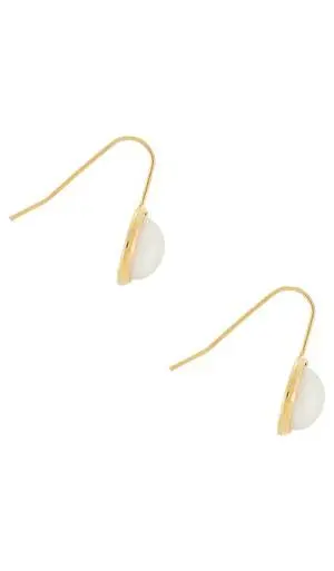 Shashi Bezel French Hook In Ivory
