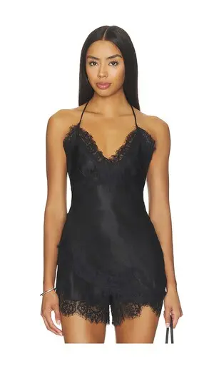 Bardot Silvio Halter Camisole Top - Black