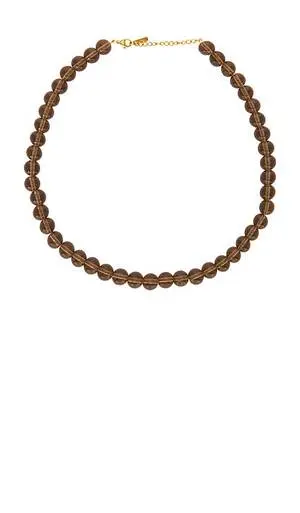 CASA CLARA Lou Necklace In Brown - Stone