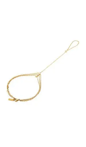 CASA CLARA Reese Hand Chain In Metallic