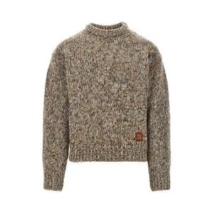 Dsquared2 Virgin Wool-blend Mouliné Knit Sweater