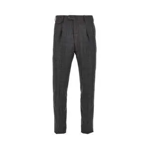 PT TORINO Gentleman Fit' Wool And Cashmere Pants - Grey