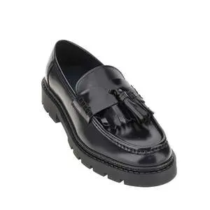 BIANCO Leather Loafers With Tassel Detail