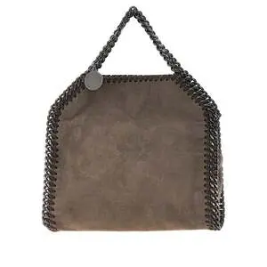 Stella McCartney Alter Suede Tiny Falabella Bag Grey