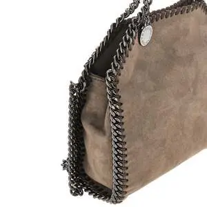 Stella McCartney Alter Suede Tiny Falabella Bag - Grey