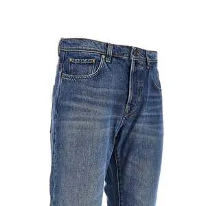 Incotex Cotton Denim Tapered Fit Jeans
