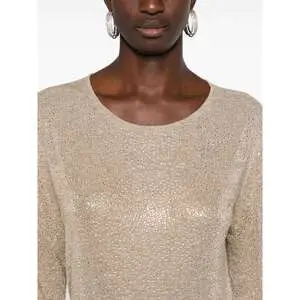 Ermanno Scervino Embellished Crewneck Long Sleeve T-shirt