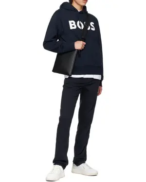 Hugo Boss Logo Printed Drawstring Hoodie