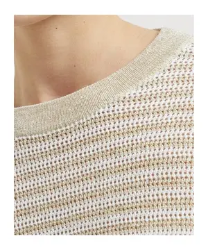 Brunello Cucinelli Striped Crew Neck Sweater