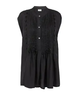 P.a.r.o.s.h Sadio Beaded Blouse - Black