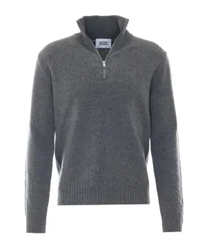 Alpha Studio Long-sleeve Zip-up Cardigan