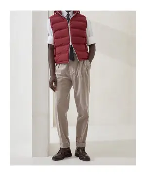 Brunello Cucinelli Pleated Plaid Trousers