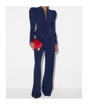 Elisabetta Franchi Belted Wide-leg Trousers