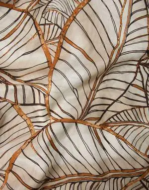 Brunello Cucinelli Leaf-print Wrap Skirt