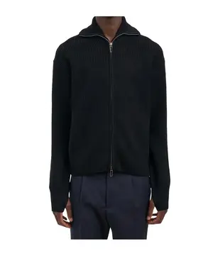PAOLO PECORA Textured Knit Polo Sweater
