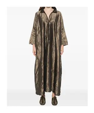 DANIELA GREGIS Crinkled-finish Maxi Dress