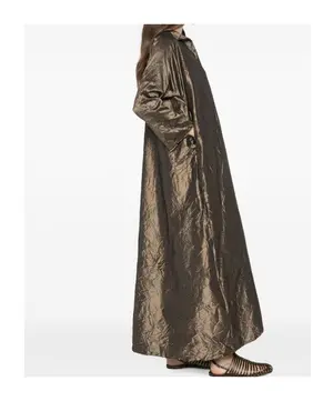 DANIELA GREGIS Crinkled-finish Maxi Dress