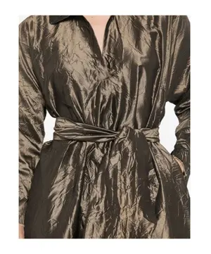 DANIELA GREGIS Crinkled-finish Maxi Dress
