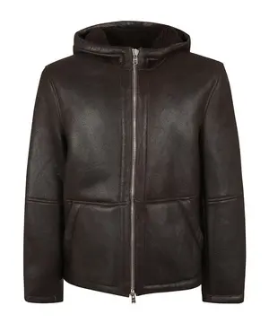 DONDUP Hooded Shearling Jacket