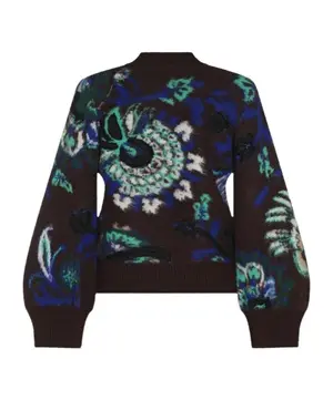 Sacai Floral Intarsia Sweater