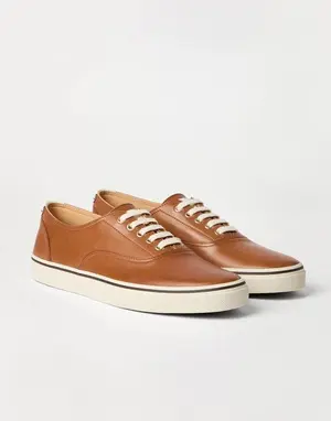 Brunello Cucinelli Calfskin Lace-up Sneakers
