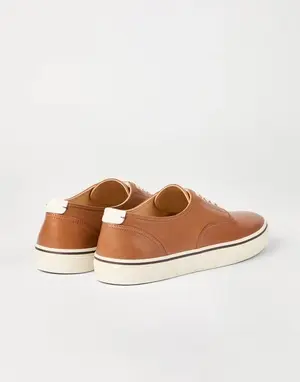 Brunello Cucinelli Calfskin Lace-up Sneakers