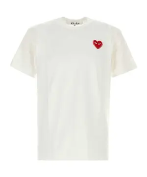Play Comme Des Garcon Heart Detail T-shirt - No