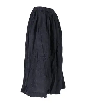 DANIELA GREGIS Gathered Midi Skirt - Black