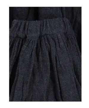 DANIELA GREGIS Gathered Midi Skirt - Black