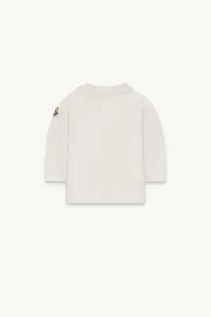 Moncler Floral Long Sleeve Cotton Blend T-shirt