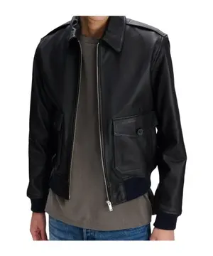 A.p.c. Long-sleeve Leather Jacket