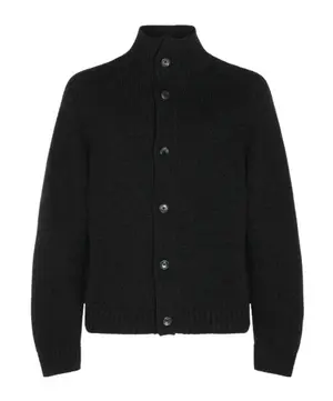 TOM FORD Ribbed High Neck Cardigan