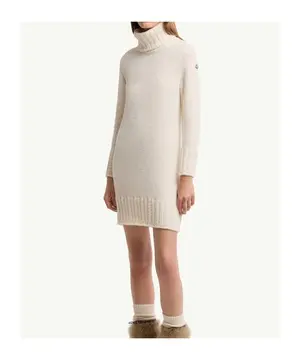 Moncler Alpaca Blend Knit Turtleneck Dress