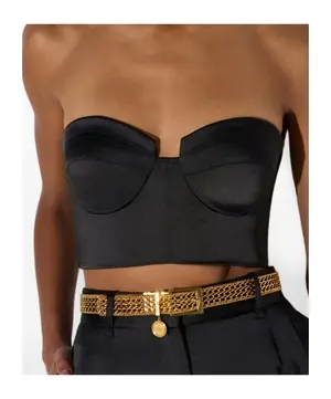 Elisabetta Franchi Stretch Satin Top