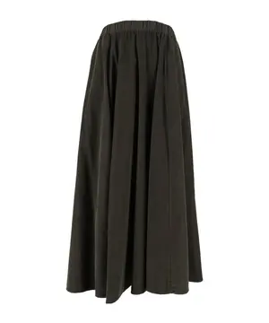 Aspesi High Waist Pleated Skirt - Black