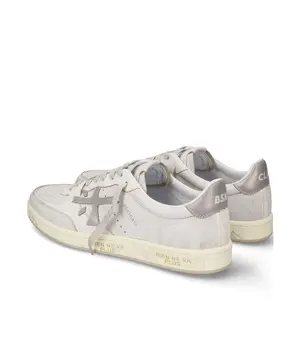 Premiata Lace-up Sneakers With Distressed Finish And Logo Detailing