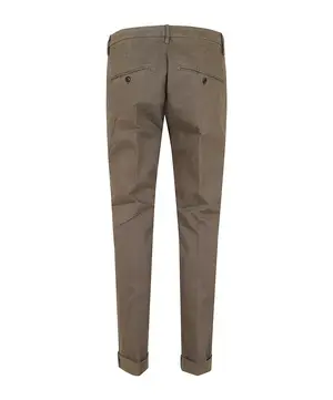 DONDUP Straight-leg Turn-up Trousers - No