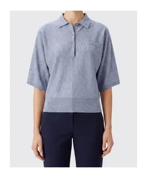 LISA YANG Norie Polo Knitted Top