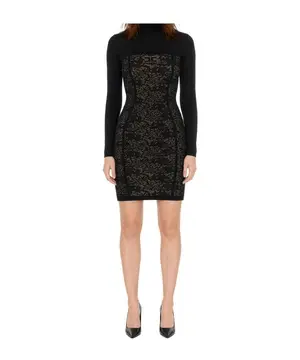 Elisabetta Franchi High Neck Dress