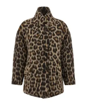 Alberto Biani Leopard-print Jacket - Beige