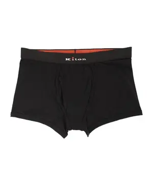 Kiton Logo-waistband Boxer Briefs - Black