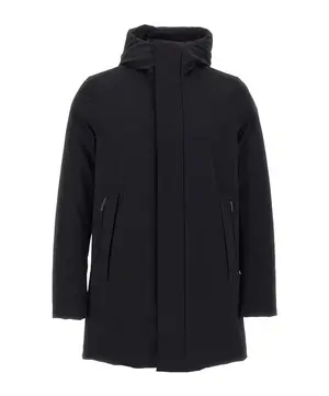 RRD Surflex Hooded Parka Coat - Black