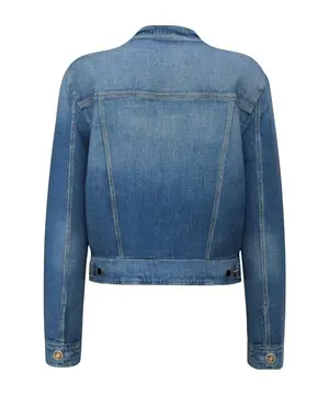 Guess Long Sleeve Denim Jacket With Metal Trims