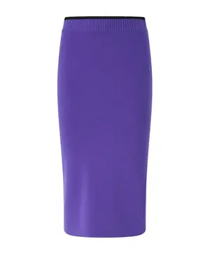 Pinko Nuova Guinea Logo Patch Knitted Midi Skirt