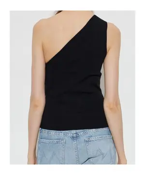 Cult Gaia Anouk Knit One-shoulder Top With Cutout Detail