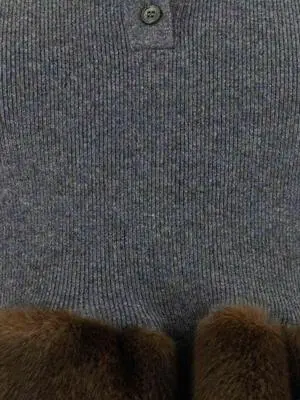 Stella McCartney Fff Trim Peplum Knitted Sweater - No