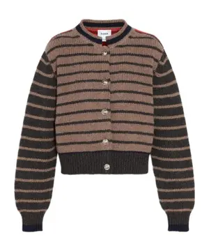 BARRIE Striped Cardigan